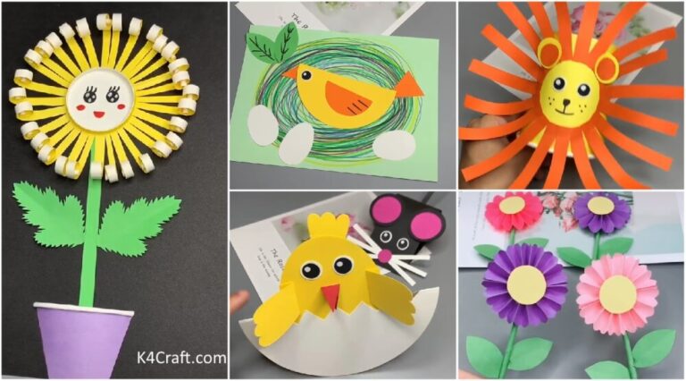 Creative Paper Craft Ideas for Kids - Kids Art & Craft