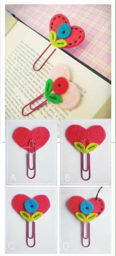 DIY Felt Bookmark Ideas for Kids - Kids Art & Craft
