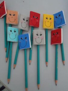 How to Make Easy DIY Pencil Toppers Craft Ideas - Kids Art & Craft