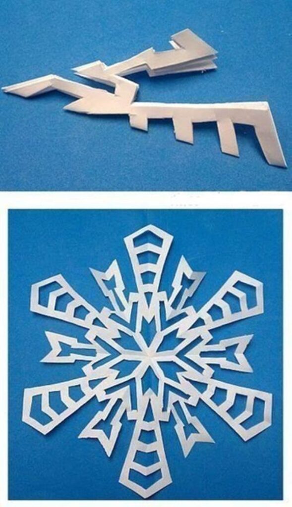 10+ Ways to Make 6 Pointed Paper Snowflakes - Kids Art & Craft
