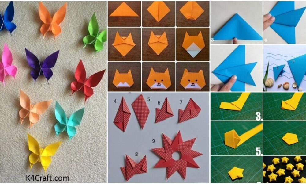 30+ Step by Step Paper Crafts Ideas for Kids - Kids Art & Craft