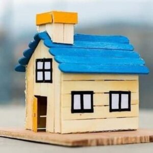 DIY Popsicle Stick Houses - Make Your Own Home - Kids Art & Craft