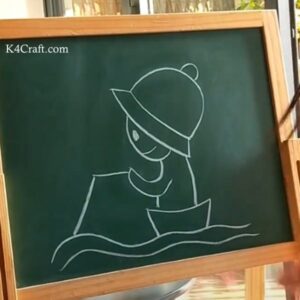 Easy Chalk Drawing on Board - Beginner Chalk Drawing For Children ...