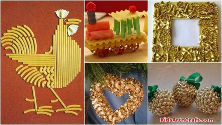 Easy Pasta Crafts for Kids to Make at Home - Kids Art & Craft