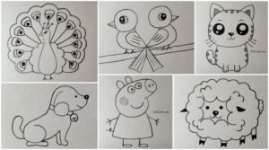Easy Pencil Drawings for Kids - Simple Ideas with Pictures - Kids Art ...