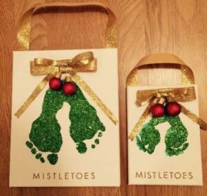Christmas Footprint Crafts for Kids - Reindeer, Snowmen, Christmas Bell ...