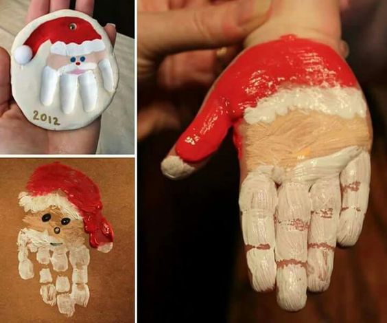 Christmas Handprint Crafts For Toddlers Preschoolers Kids Art Craft