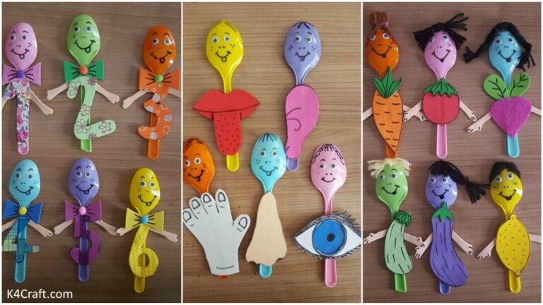 Plastic Spoon Craft Ideas for Kids To Play - Kids Art & Craft