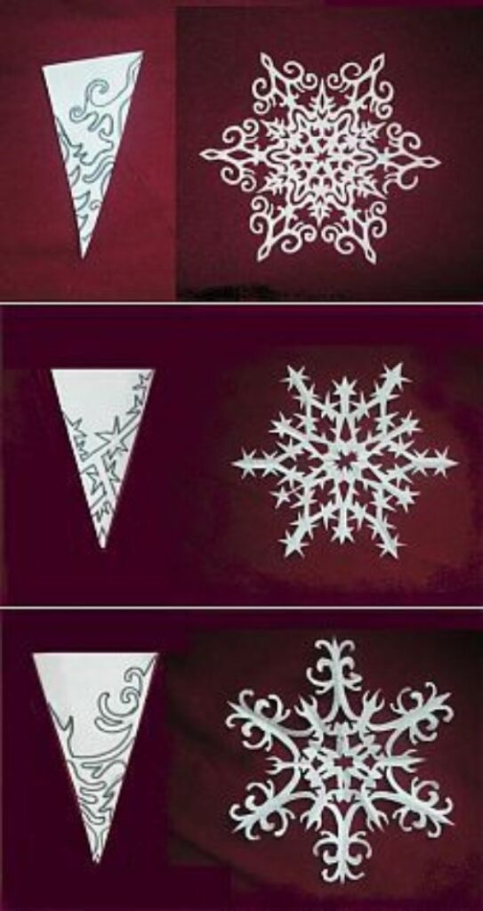 How to Make Easy Paper Snowflakes - Step by Step Tutorials - Kids Art & Craft