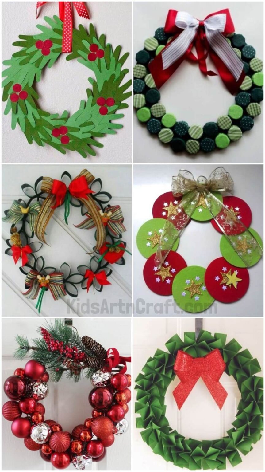 Easy Christmas Wreath Ideas for Kids to Make with Parents - Kids Art ...
