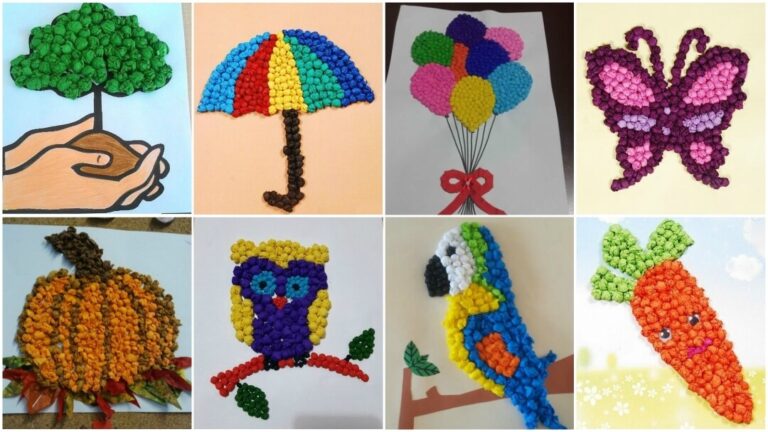 Crumpled Paper Crafts for Kids - Kids Art & Craft