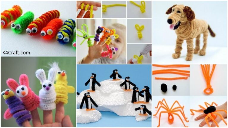 20+ Pipe Cleaner Animal Crafts For Kids - Kids Art & Craft