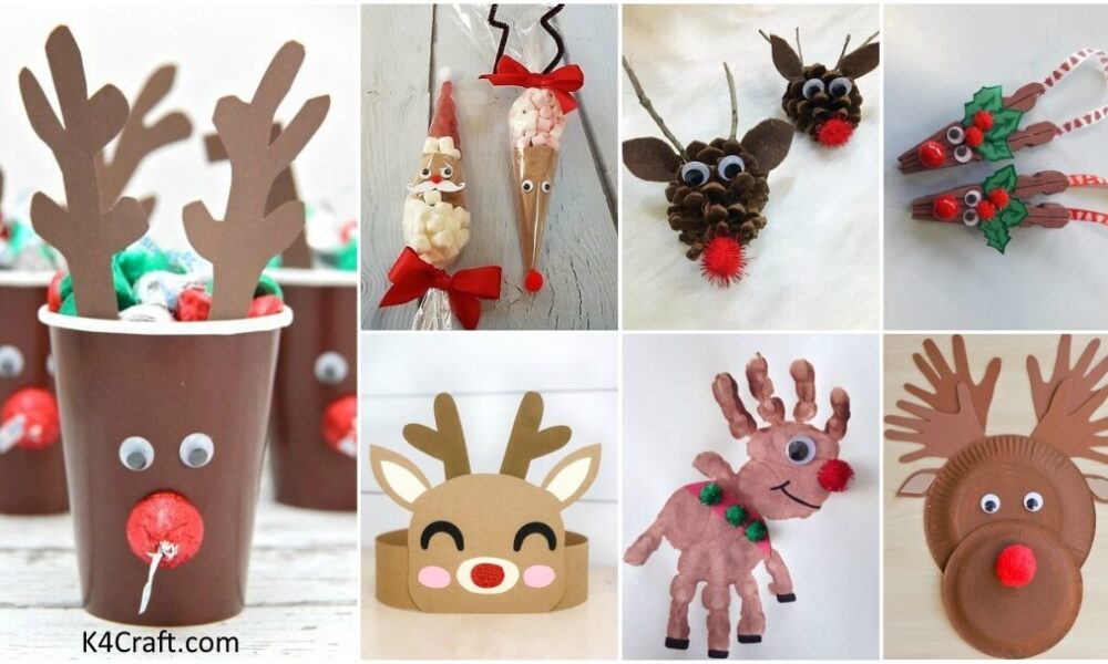 Easy Reindeer Crafts for Kids - Perfect for Preschoolers - Kids Art & Craft