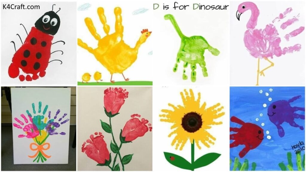 Hand and Footprint Craft Ideas for Kids - Kids Art & Craft