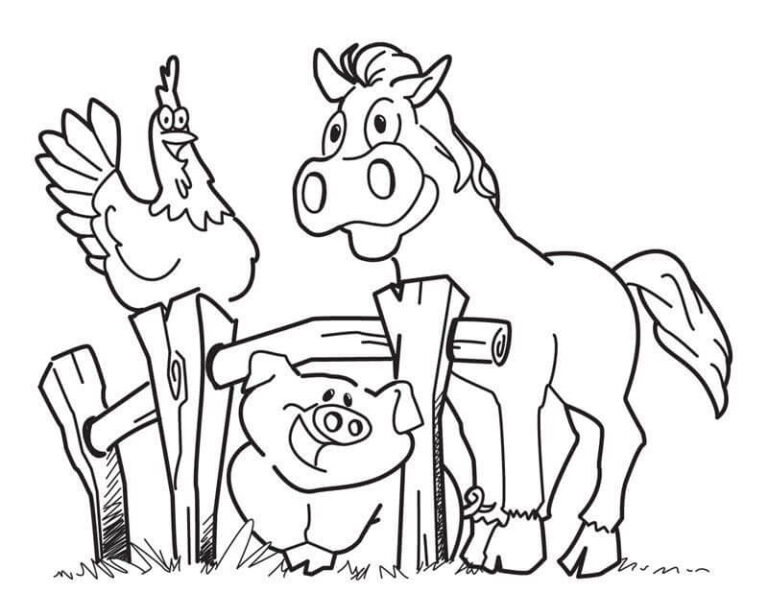 Animal Coloring Pages for Kids - Kids Art & Craft