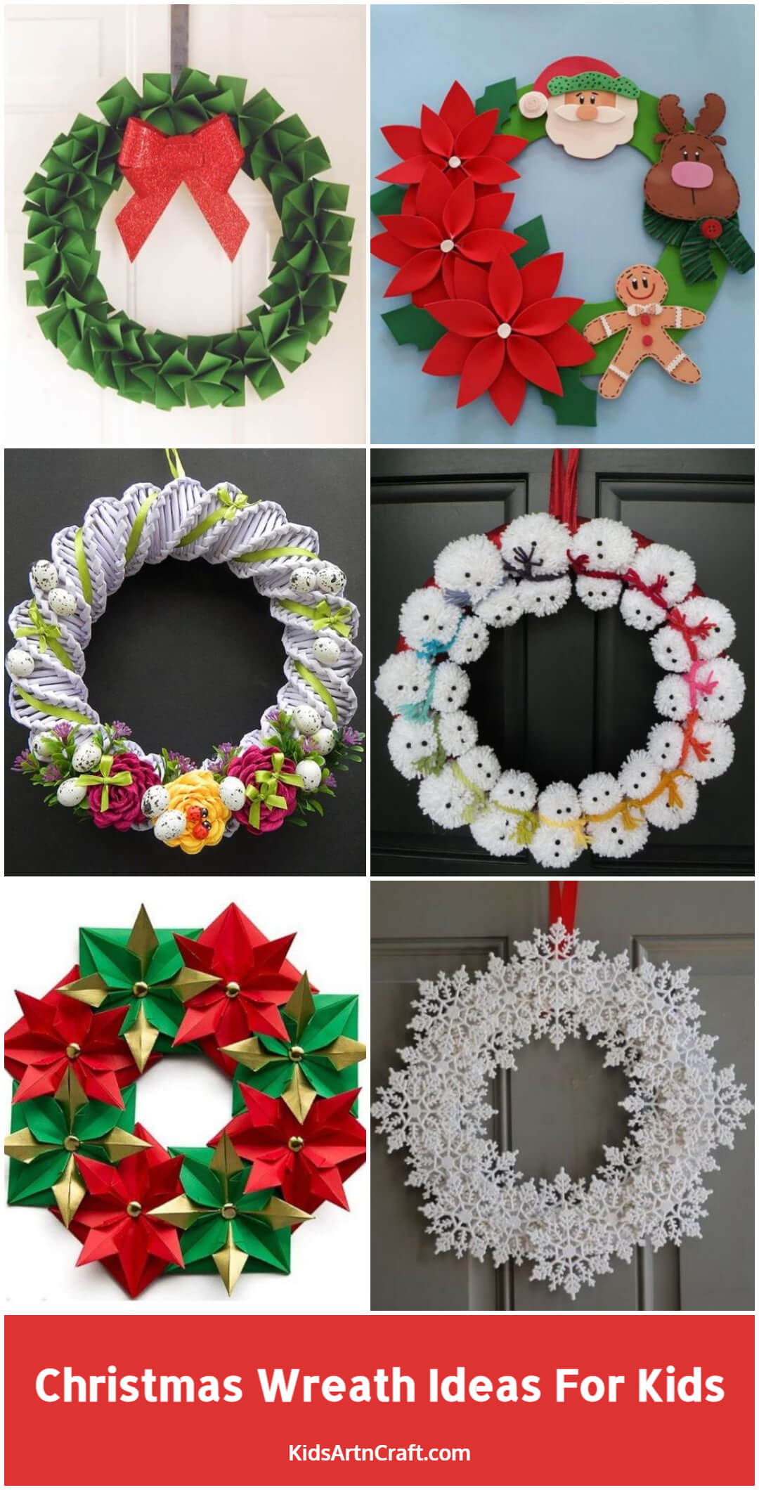 30+ Easy Christmas Wreath Ideas for Kids to Make with Parents - Kids ...