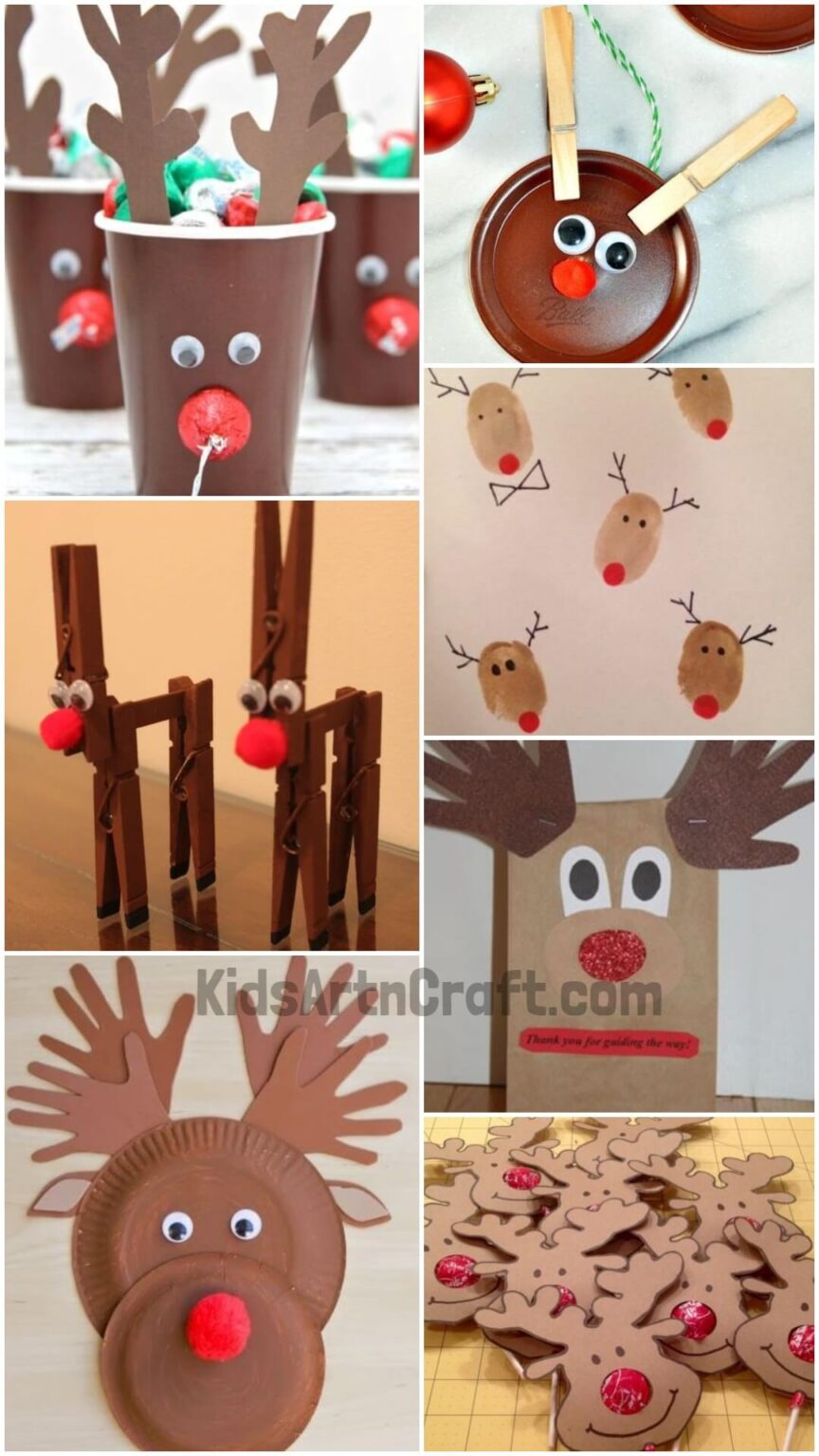 Easy Reindeer Crafts for Kids - Perfect for Preschoolers - Kids Art & Craft