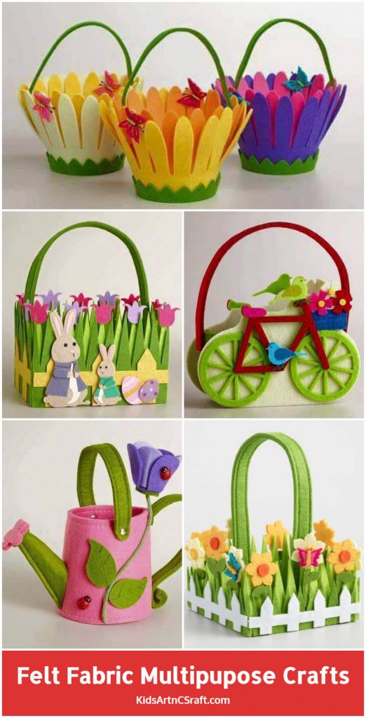 DIY Felt Fabric Multipurpose Craft Ideas - Kids Art & Craft