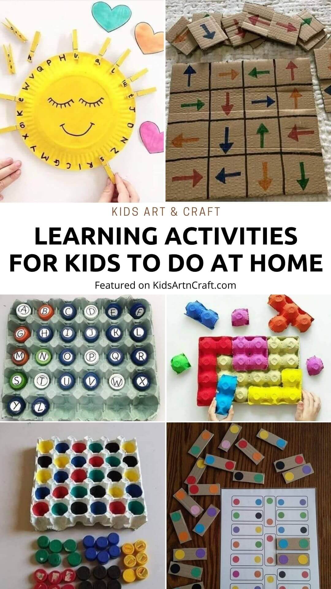 20+ Learning Activities for Kids To Do At Home - Kids Art & Craft