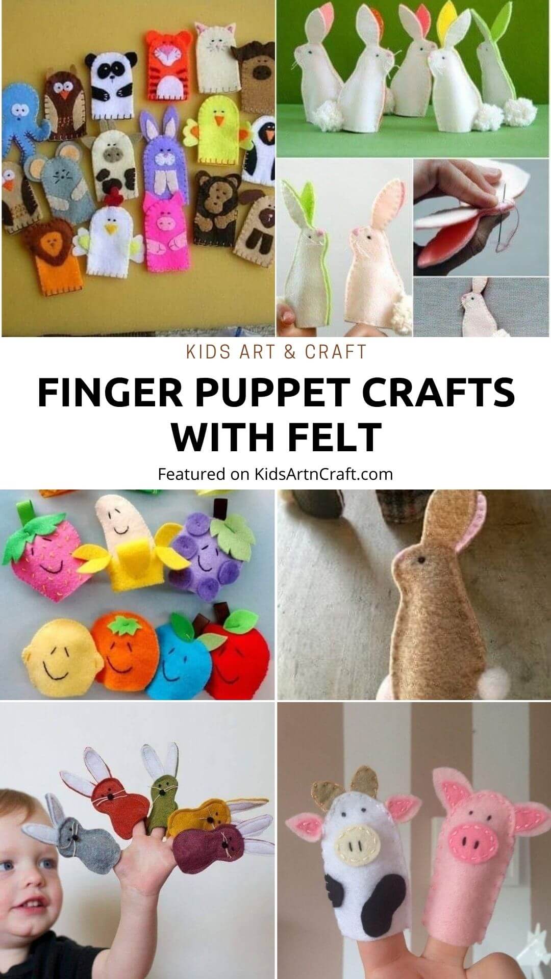 Finger Puppet Crafts with Felt - Kids Art & Craft