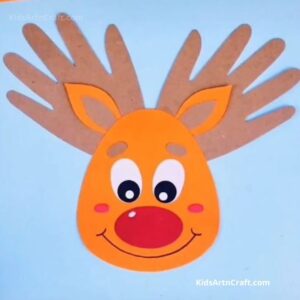 How to Make Paper Reindeer - Step by Step Instructions - Kids Art & Craft