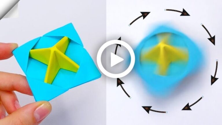 How to Create A Paper Toy- Spinning Top - Kids Art & Craft