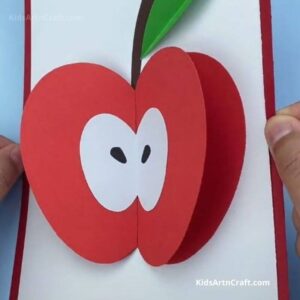 How to Make 3D Apple Paper Card - Step by Step Instructions - Kids Art ...