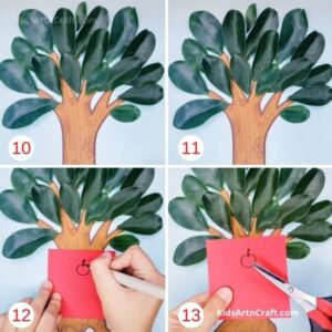 How to Make 3DPaper Tree Painting Step by Step Instructions Easy ...