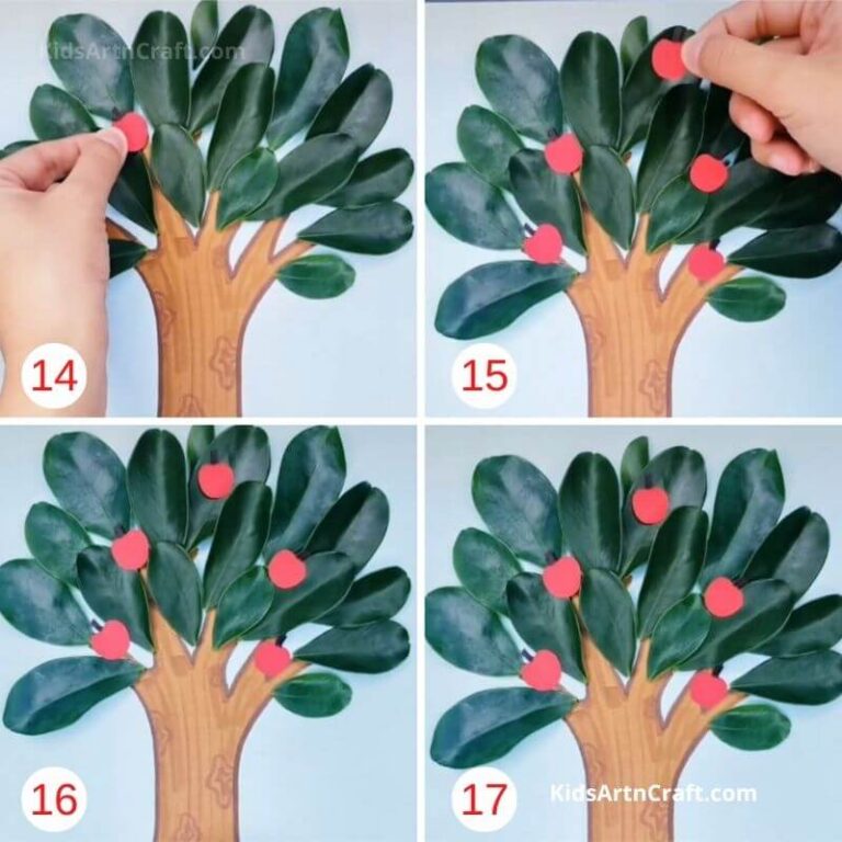 How to Make 3DPaper Tree Painting Step by Step Instructions Easy ...