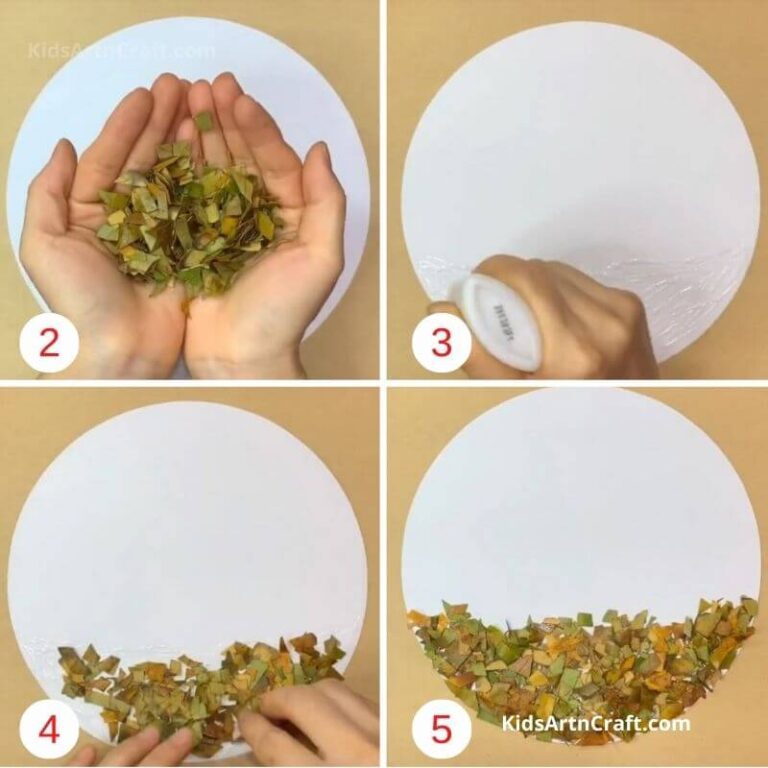 How to Make Dry Leaf Art Project Step by Step Instructions Easy ...