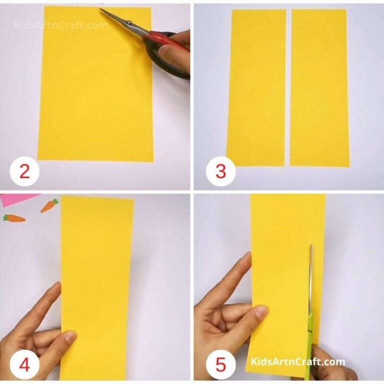 How to Make Paper Rabbit - Step by Step Instructions - Kids Art & Craft