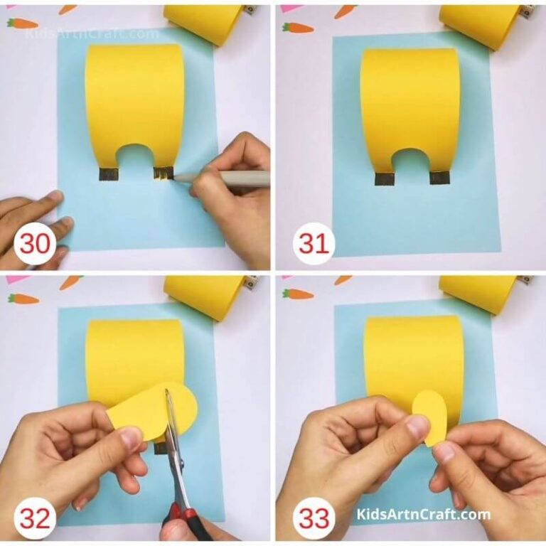How to Make Paper Rabbit - Step by Step Instructions - Kids Art & Craft