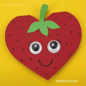How to Make Paper Strawberry - Step by Step Instructions - Kids Art & Craft