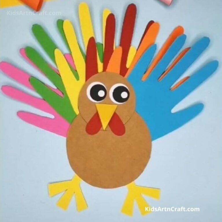 How to Make Paper Craft Turkey for Thanksgiving Step by Step ...