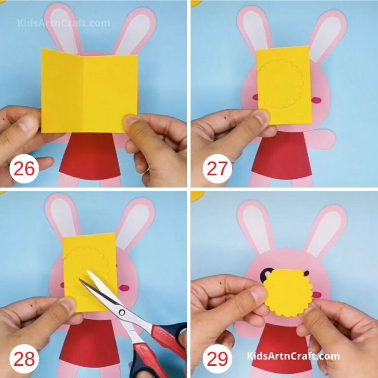 How to Make Paper Bunny Step by Step Instructions Easy Tutorial - Kids ...