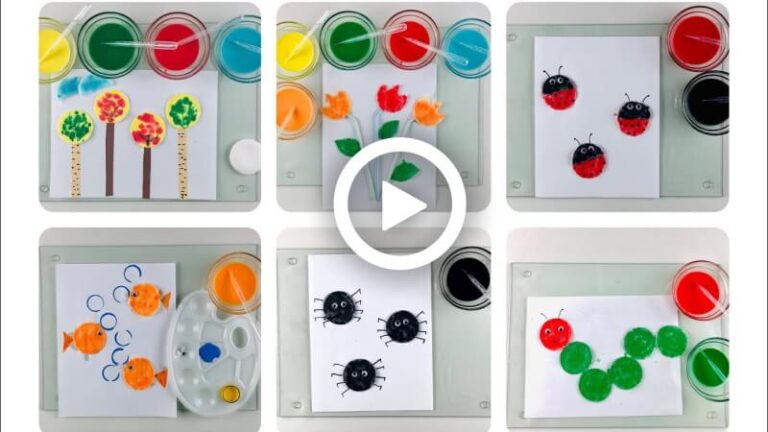 Cotton Pad Crafts for Kids - Kids Art & Craft