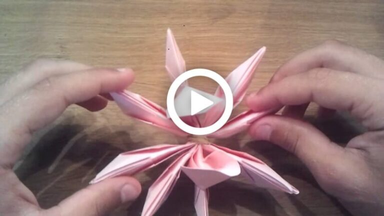 How to Make an Origami Lotus Flower - Kids Art & Craft