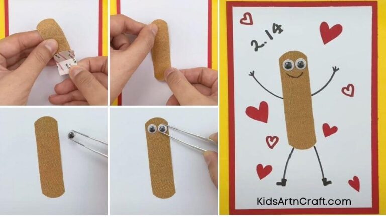 How to Make Band-Aid Get Well Card - Step by Step Instructions - Kids ...