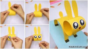 How to Make Paper Rabbit - Step by Step Instructions - Kids Art & Craft
