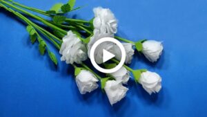Tissue Paper Flowers - Kids Art & Craft