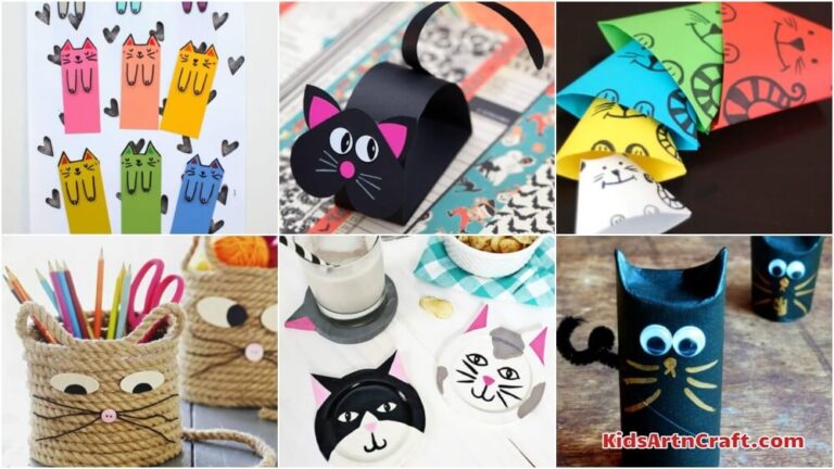 DIY Cat Crafts For Kids - Kids Art & Craft