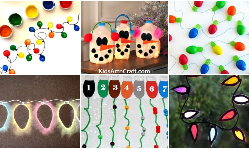 Christmas Light Crafts And Activities For Kids - Kids Art & Craft
