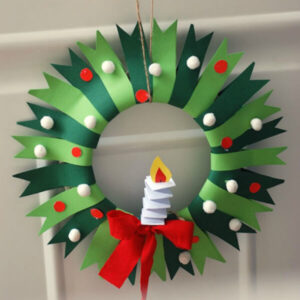 Christmas Wreath Crafts For Kids - Kids Art & Craft