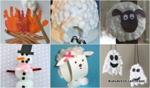 Cool Cotton Ball Art & Craft Ideas For Kids - Kids Art & Craft