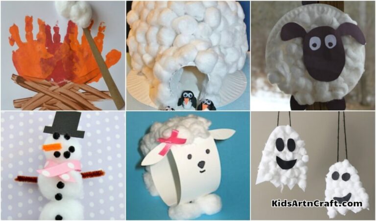 Cool Cotton Ball Art & Craft Ideas For Kids - Kids Art & Craft