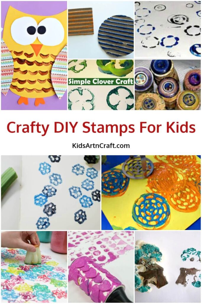 Crafty DIY Stamps For Kids - Kids Art & Craft