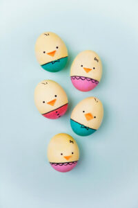 Fun Character Themed Easter Egg Designs - Kids Art & Craft