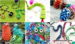 Easy Snake Crafts for School Projects - Kids Art & Craft