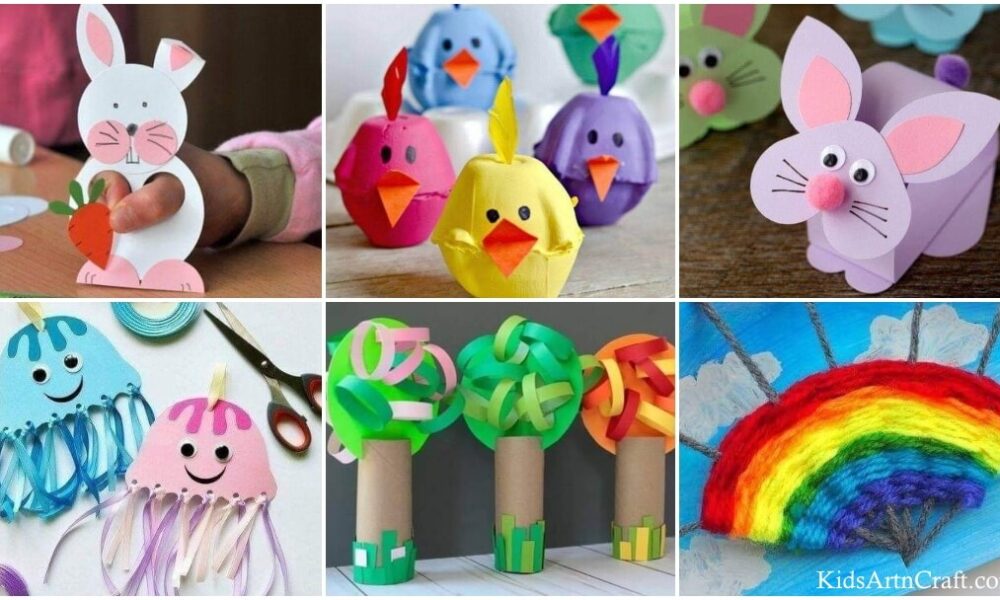 Easy to Make Unique Paper Crafts for Kids - Kids Art & Craft