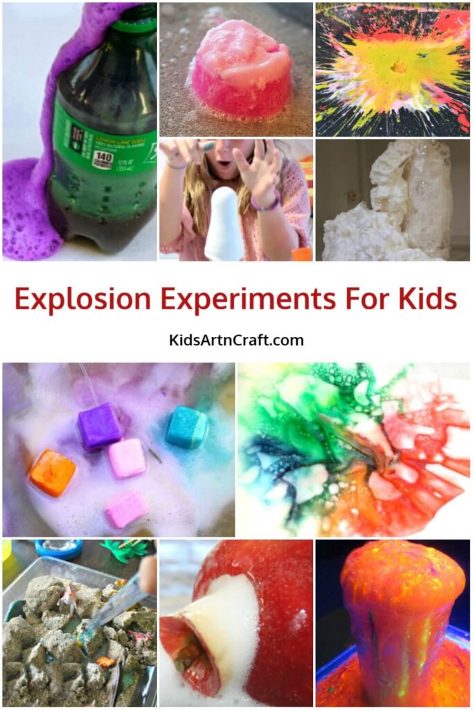 Explosion Experiments For Kids - Kids Art & Craft